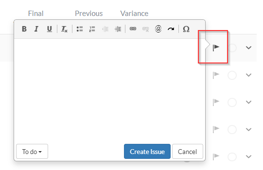 Financial statement areas worksheet