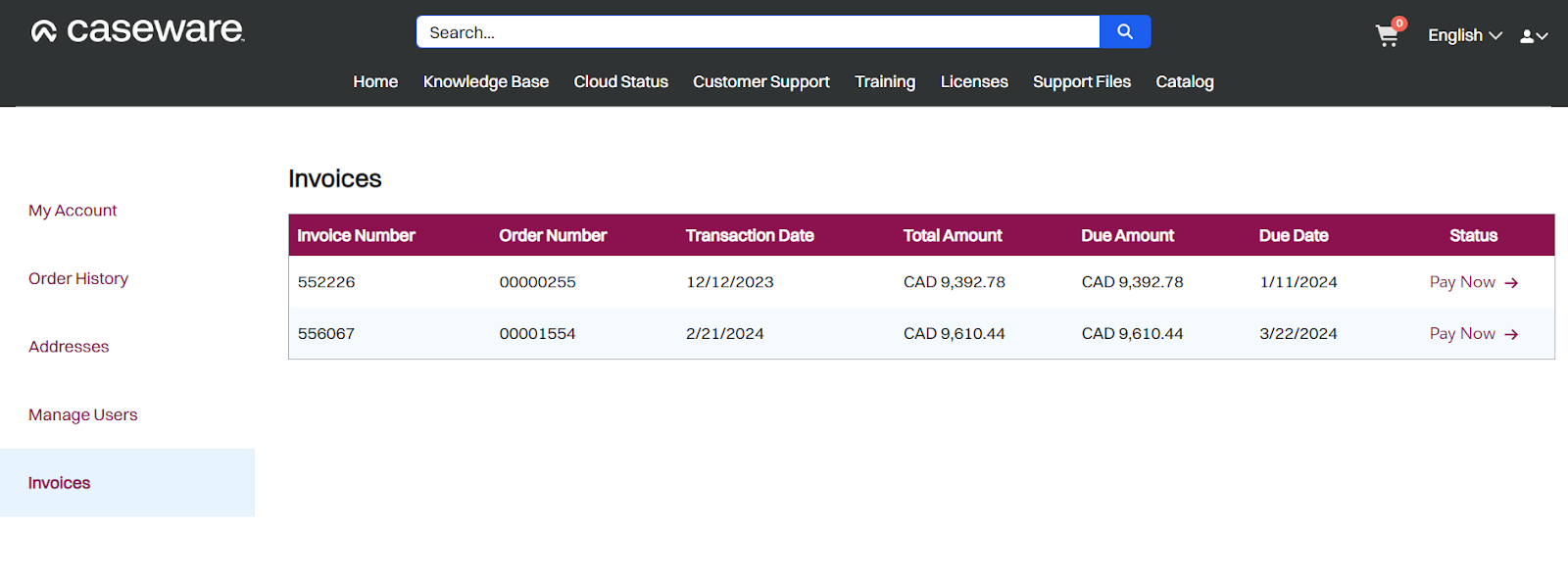 Manage your firm account in MyCaseware