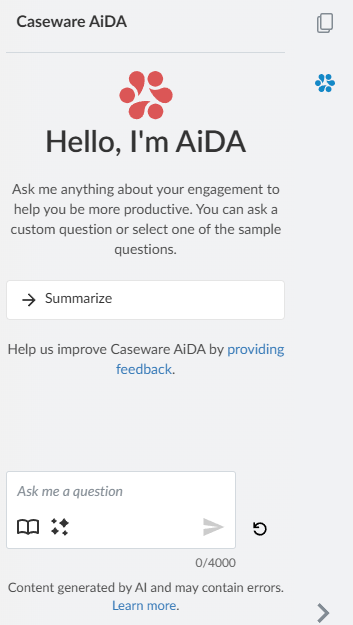 Get started with Caseware AiDA