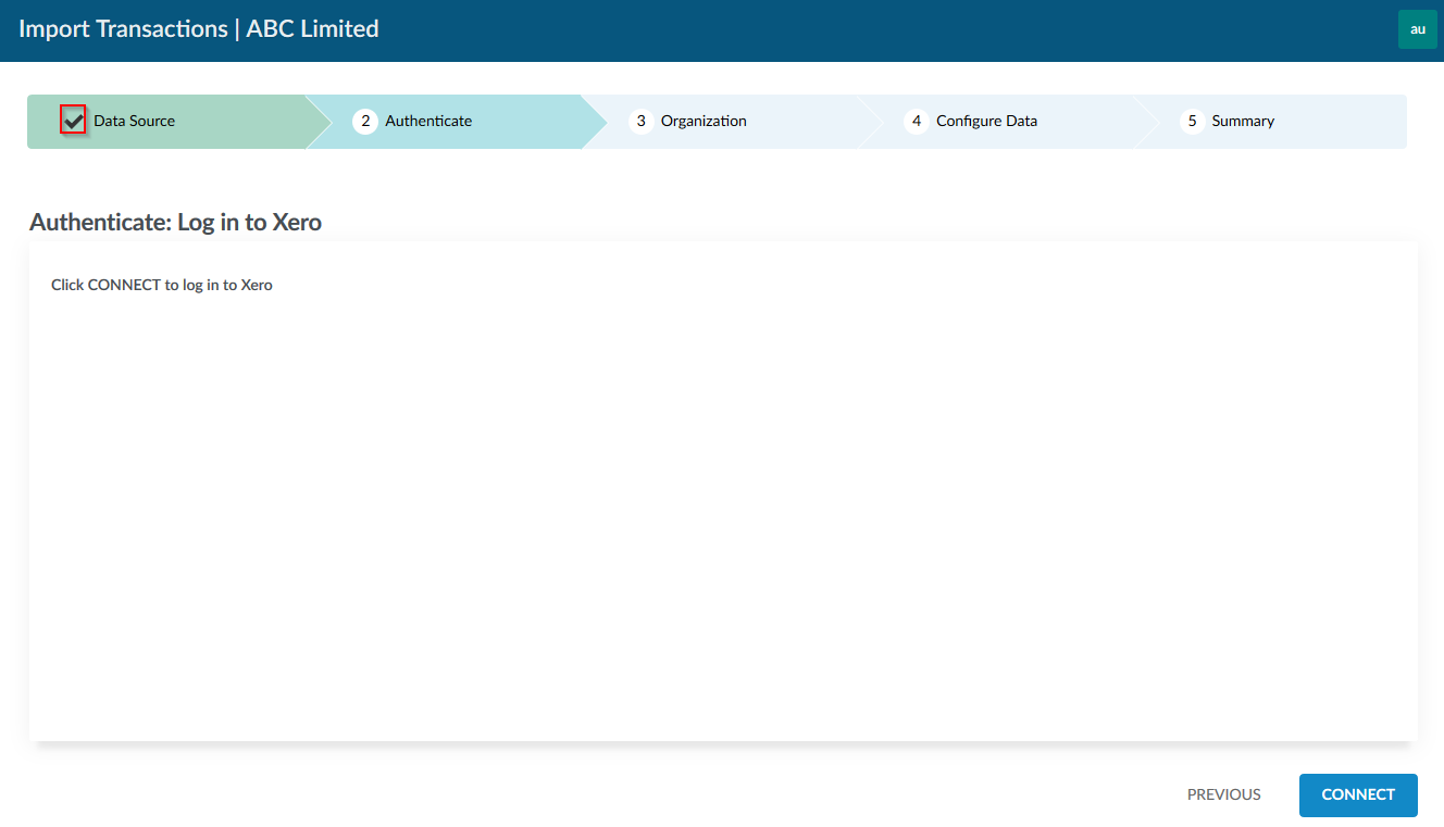Import data from online accounting software