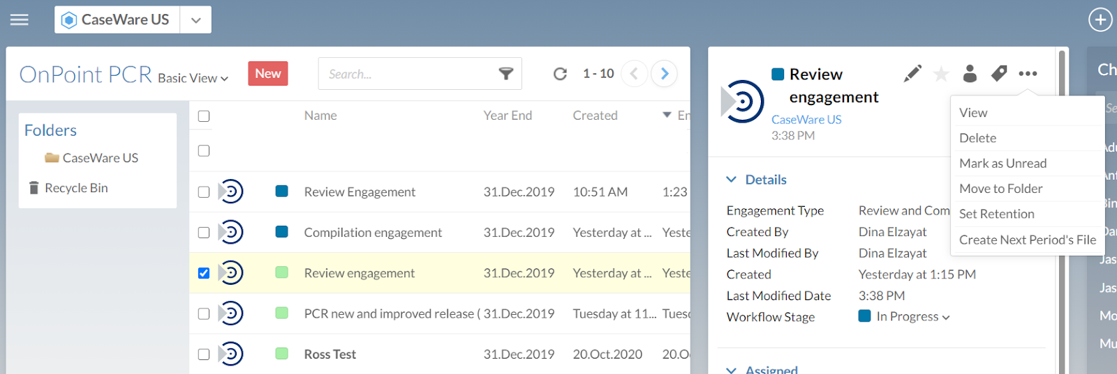 Create next period's file