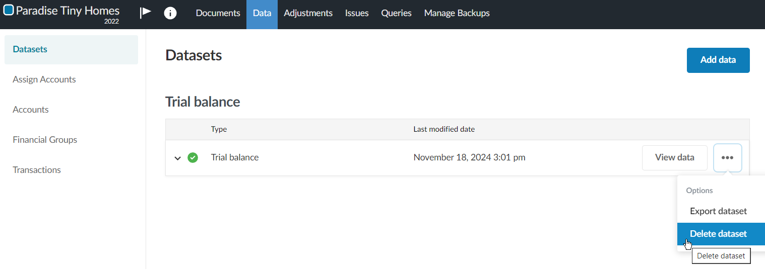 Import the client's data from a CSV or Excel file