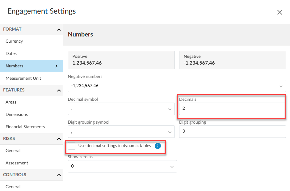 Rounding setup recommendations