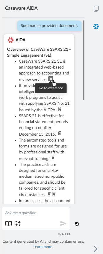 Get started with Caseware AiDA