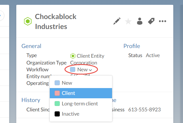 Create client entities