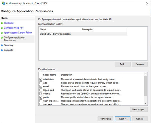 Create a Web API application (ADFS)
