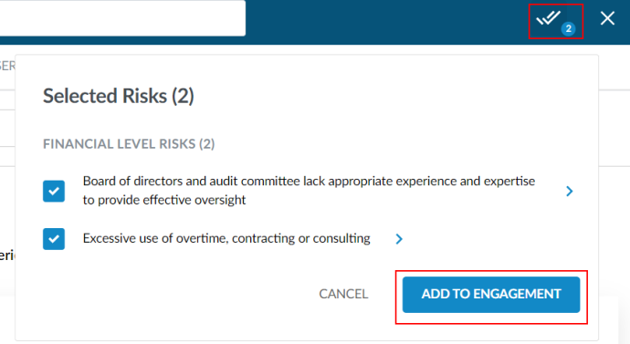 Add identified risks