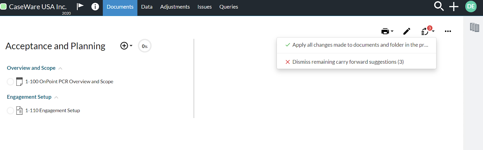 Create next period's file