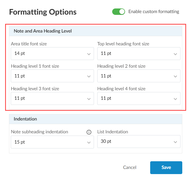 Customize Font Sizes And Spacing In The Financial Statements