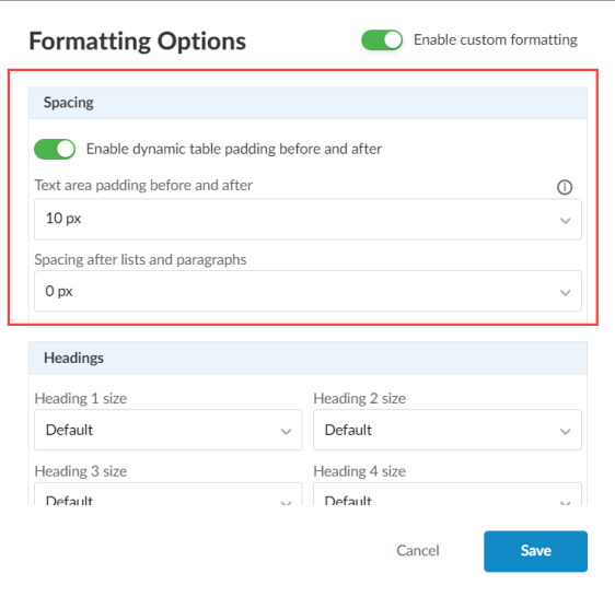 Customize Font Sizes And Spacing In The Financial Statements