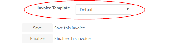 Create a final invoice