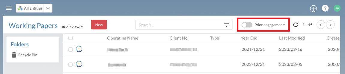 Firm settings - Engagement File Management