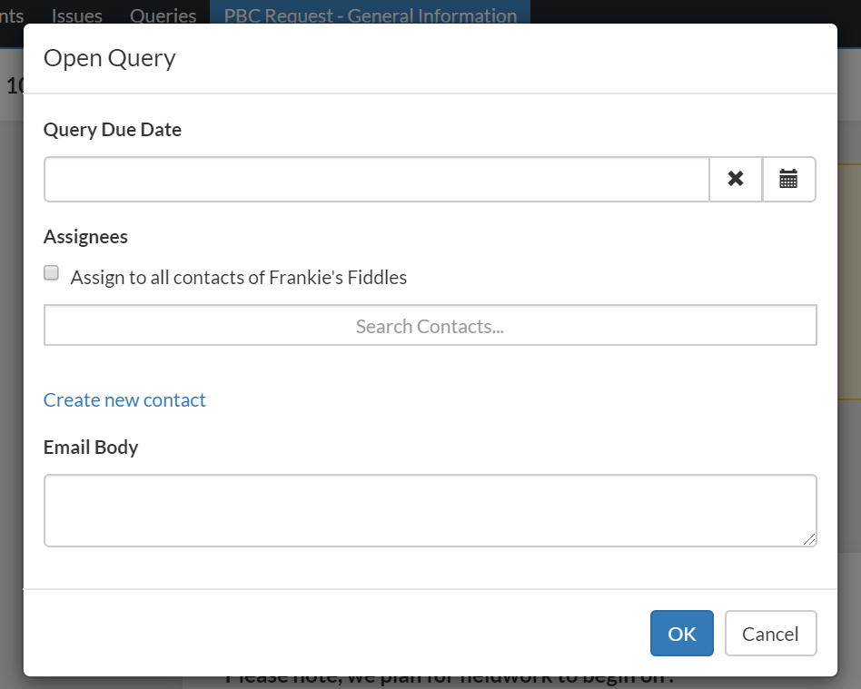 Send the query to clients