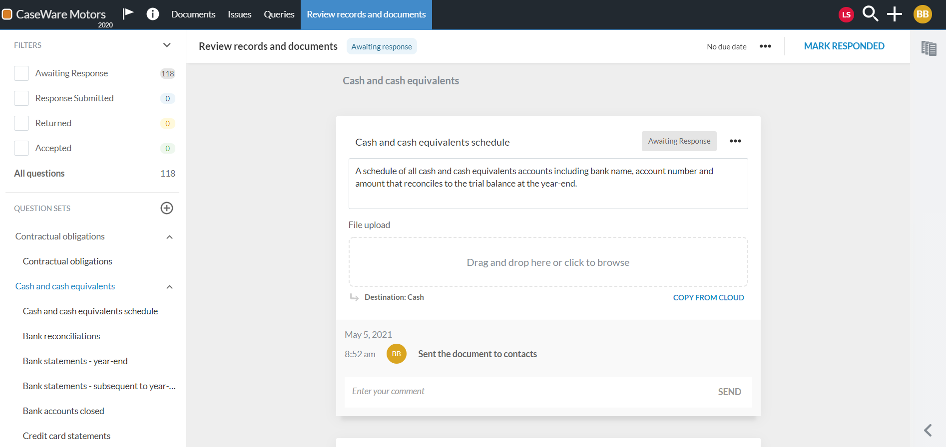 Send the query to clients