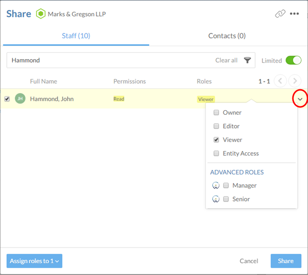 Create a private entity